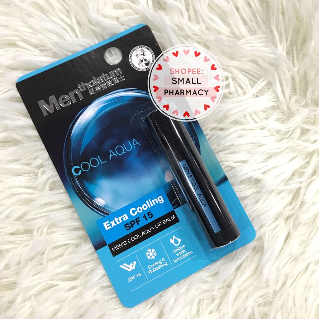 Mentholatum Cool Aqua Extra Cooling SPF15 Men's Cool Aqua Lip balm 3.5g ...