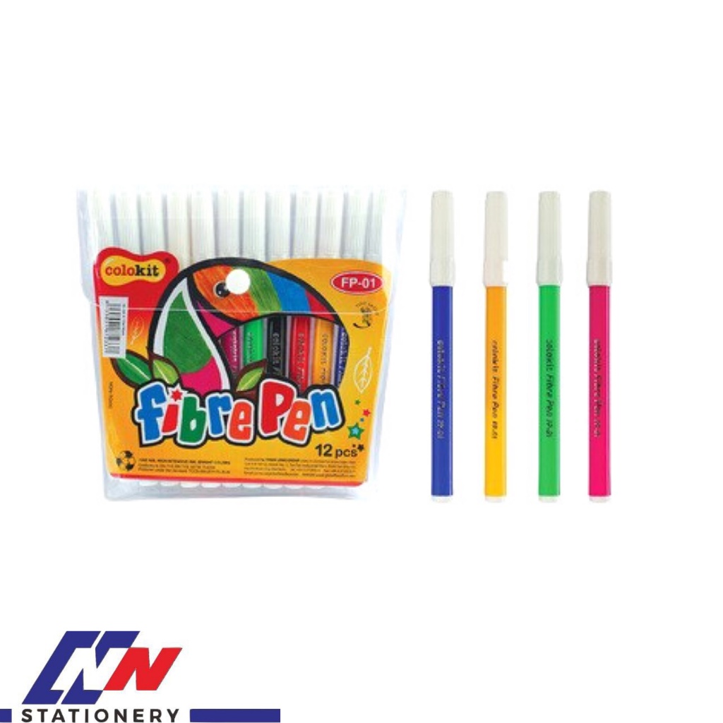 Fibre Pen Complete Small Color Markers 12pc | Shopee Philippines
