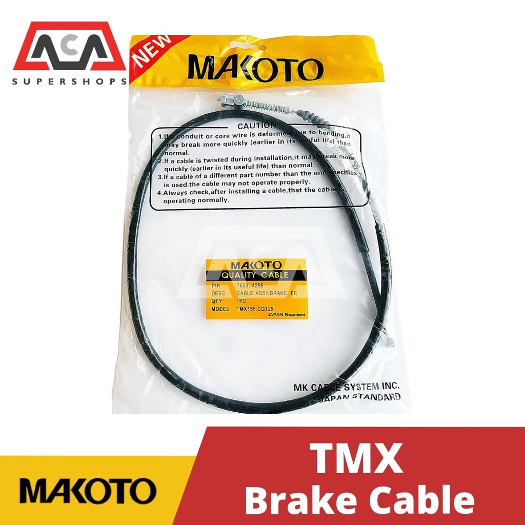 Makoto Brake / Clutch / Throttle/ Speedometer Cable for TMX 155 /CG125 ...