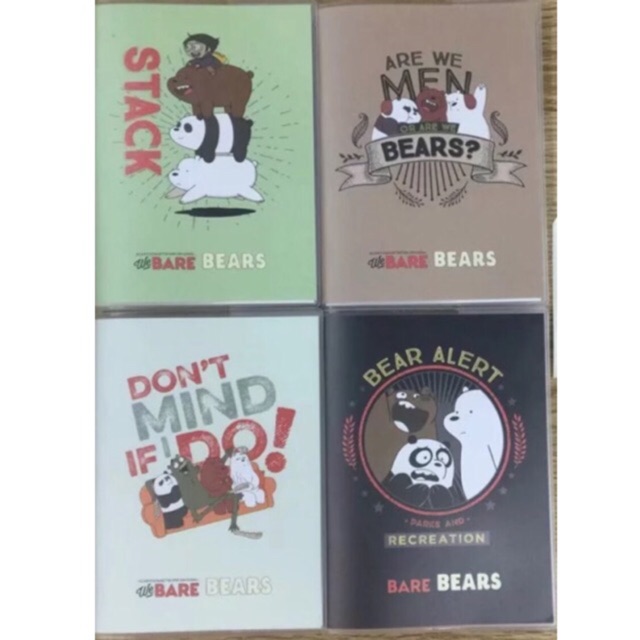 Cute Colorful We Bare Bears Notebook | Shopee Philippines