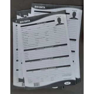 Shop biodata form for Sale on Shopee Philippines