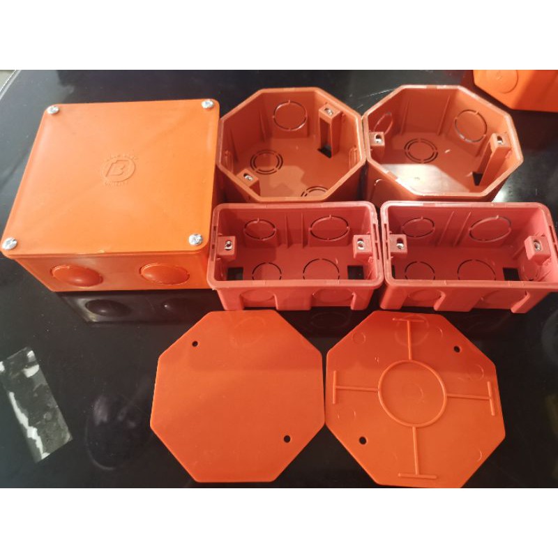TLX junction box 50 pcs w/screw Utility box 100pcs | Shopee Philippines