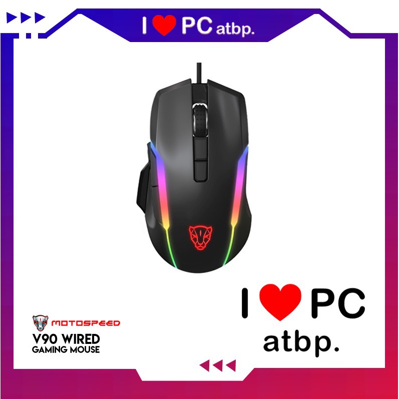 Motospeed V90 Wired Gaming Mouse (6200 DPI, PMW3325, RGB, USB) | Shopee ...