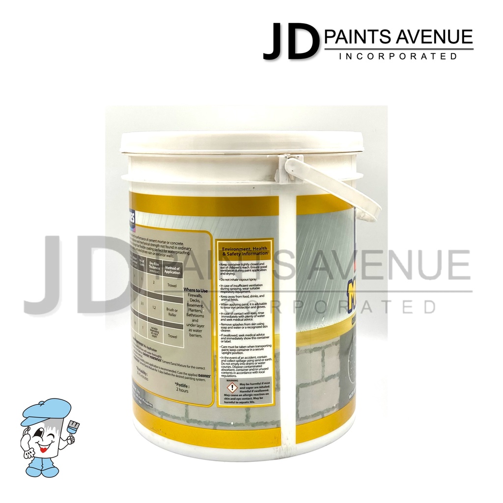 Davies Mortaflex Cementitious Waterproofing Membrane (Water-Based) 4L ...