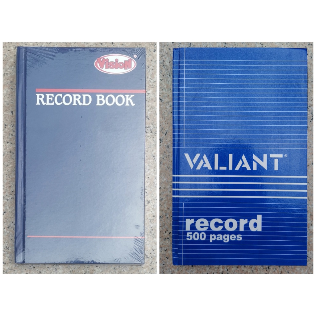 [Valiant, Vision] Record Book [300, 500pages] | Shopee Philippines