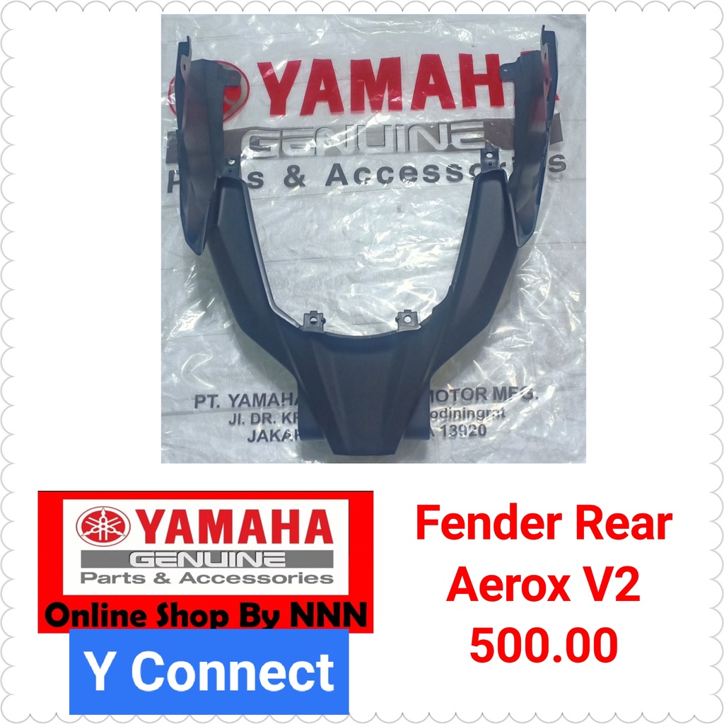 FENDER REAR FOR AEROX V2 YAMAHA GENUINE PARTS | Shopee Philippines