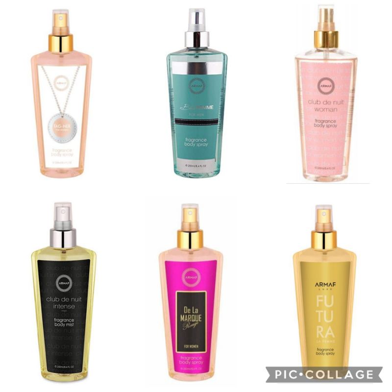 Armaf Body Mists - Club De Nuit Intense - Armaf Futura - Blue Homme ...