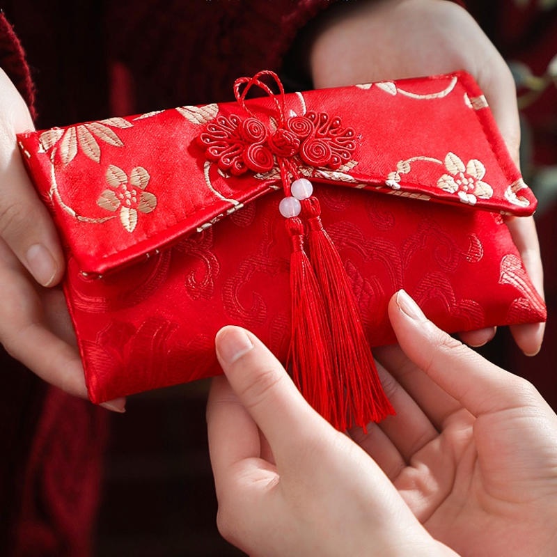 Wedding Red Packet Cloth Angpao Angpau Packets Angpow Pouch Money ...