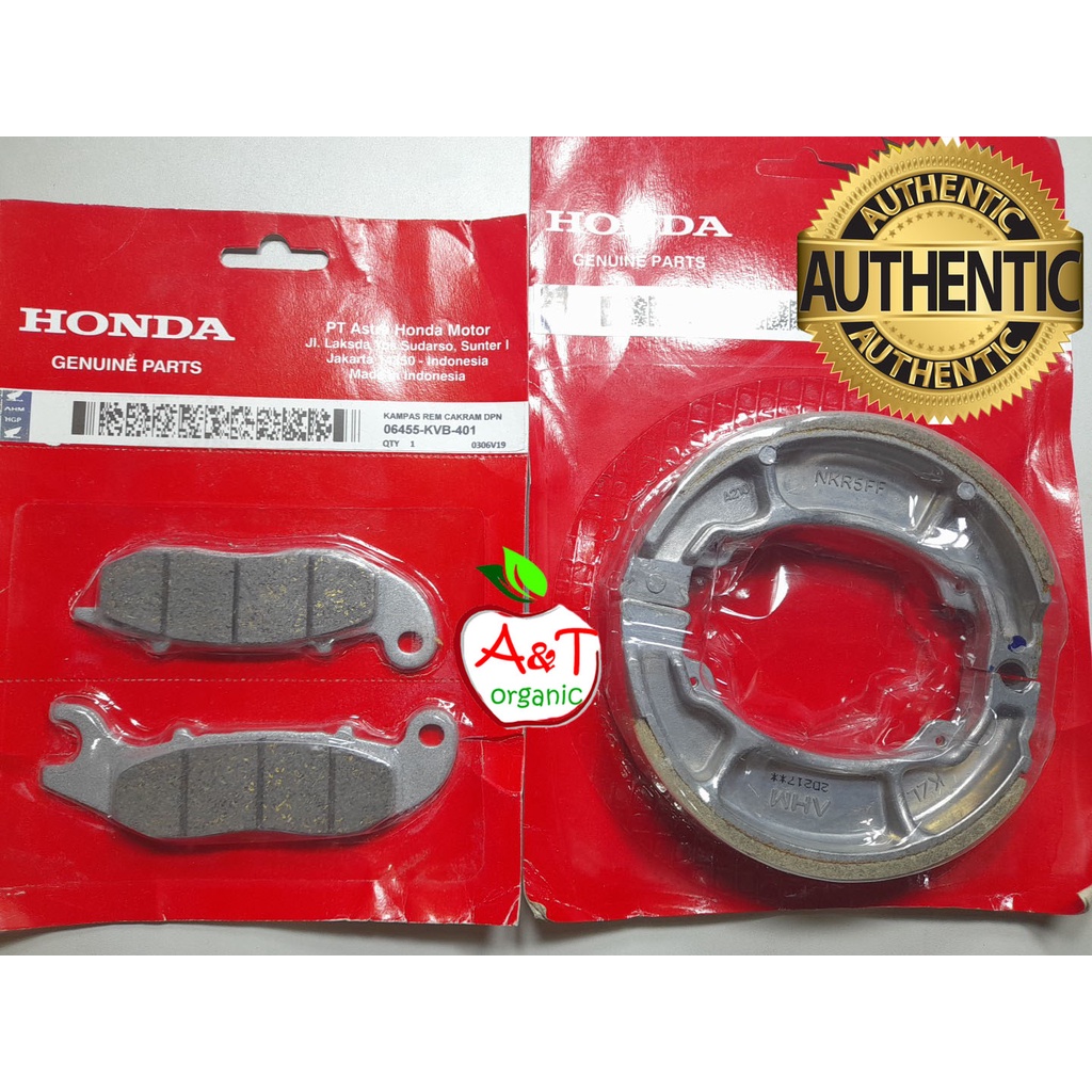 Honda Front Brake Pad & Brake Shoe For Pcx 150 Beat zoomer 1 Air blade ...