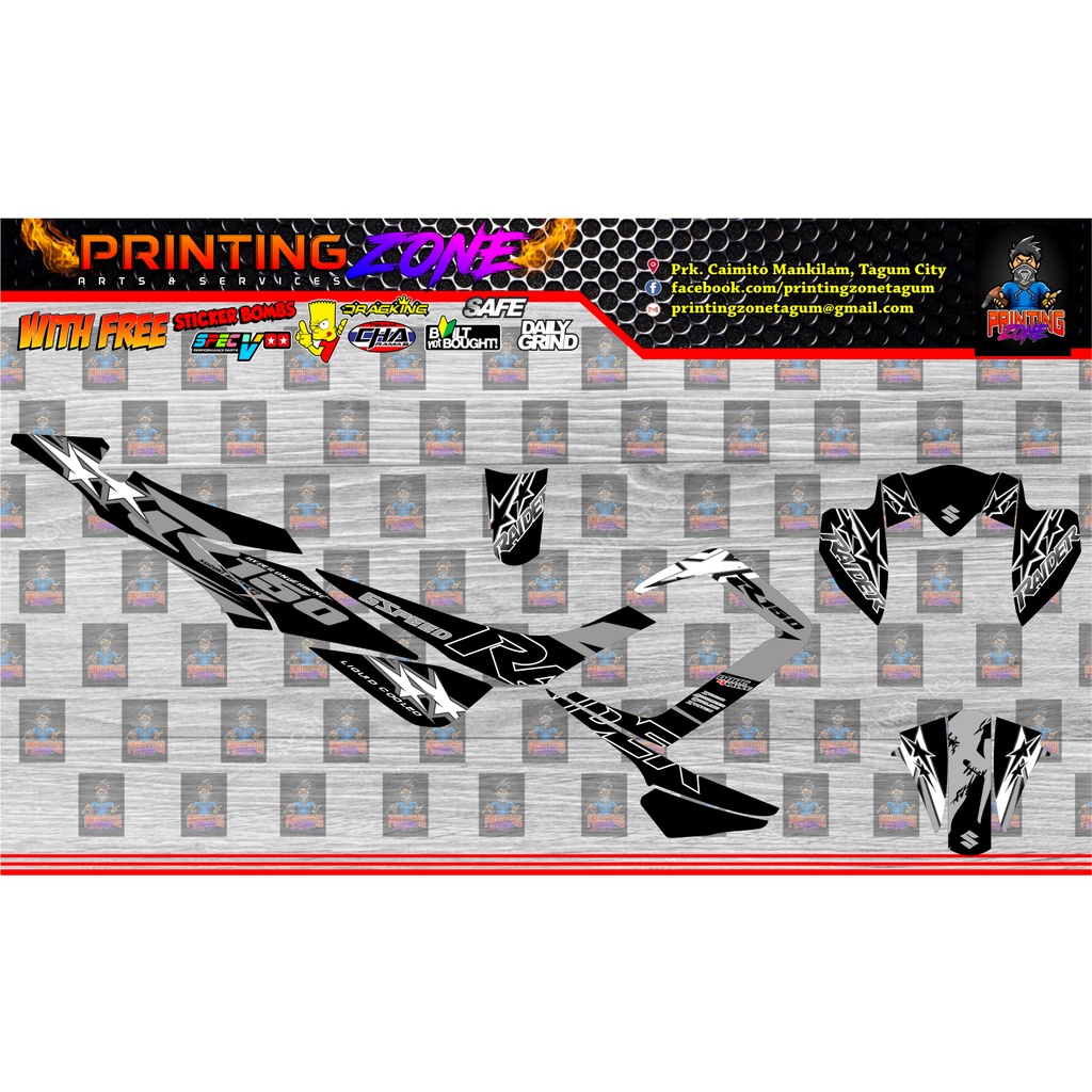 RUSI DL-150 New Sticker Decals (you can request any design and color ...