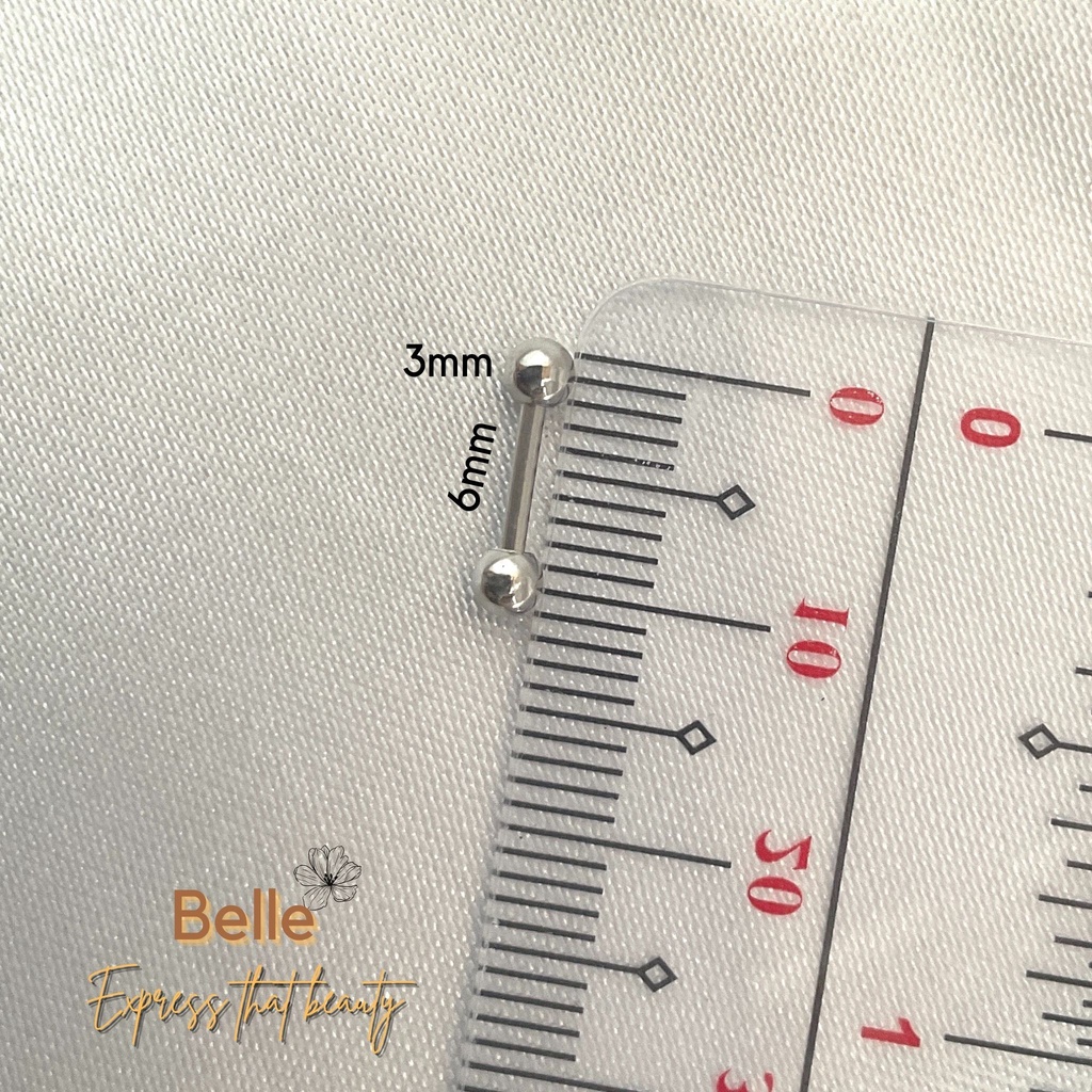 (Sold per piece) Stainless Steel Hypoallergenic Body Piercing De Roscas ...