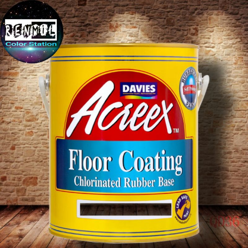 DAVIES ACREEX Floor Coating Chlorinated Rubberized Paint (1 lit ...