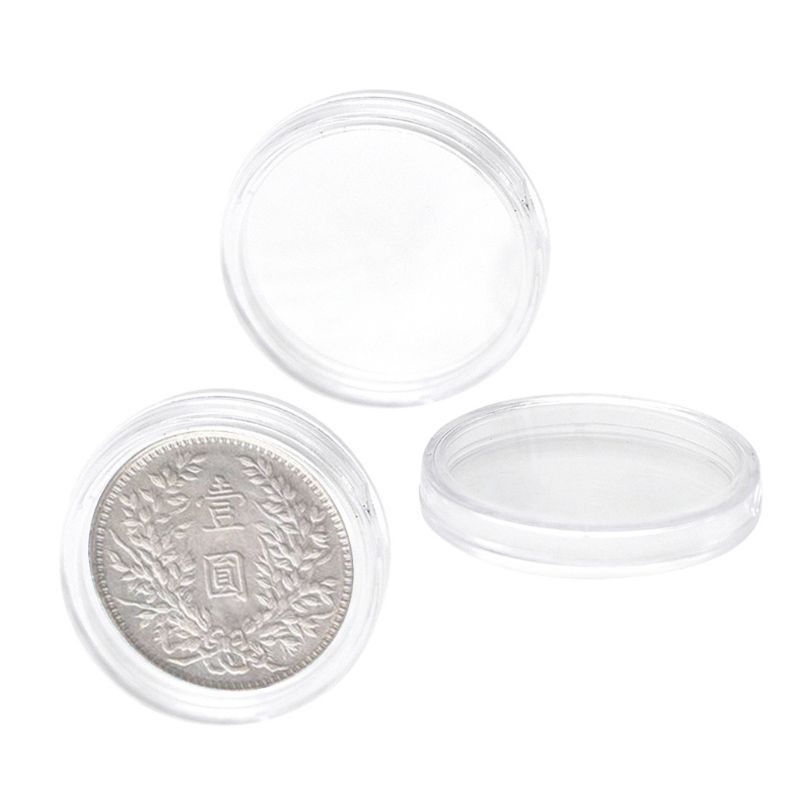 10Pcs/ For NTAG215 RFID Round Transparent Plastic Coin Capsules Case ...
