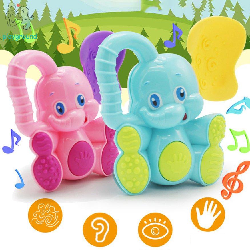 Elephant Animal Plastic Hand Jingle Shaking Bell For Children Kids ...