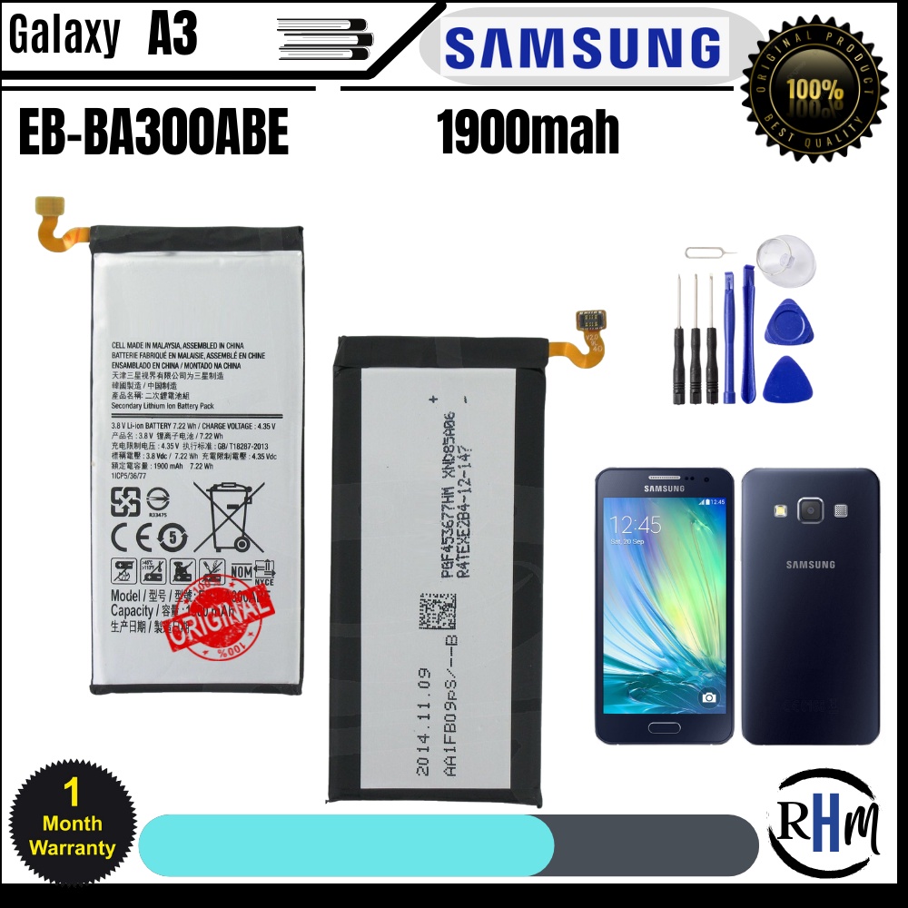 SAM SUNG A3 A300H Battery, Model: EB-BA300ABE Li-ion Battery Free Tools |SHOPEE PHI | Shopee ...