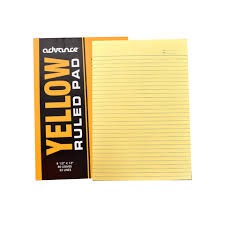 Advance Yellow Pad 80 leaves per pad 32 lines 8.5" x 13" | Shopee ...