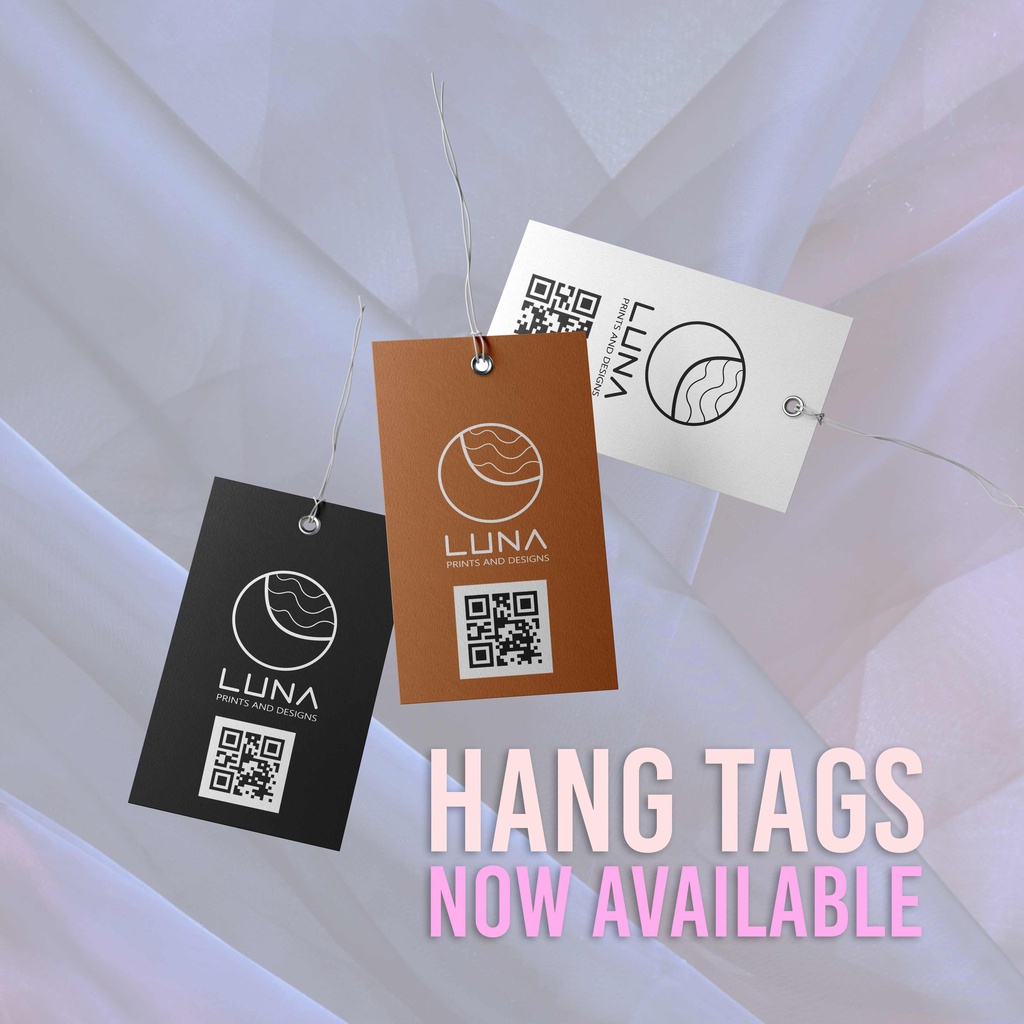 50 pcs Personalized Hang Tags with Free Hang Tag String | Shopee ...