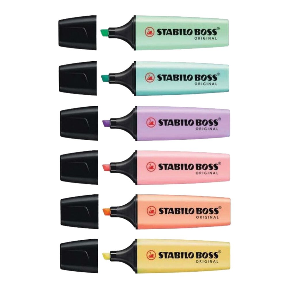 Stabilo BOSS Pastel Nature Highlighter Set Pen | Shopee Philippines
