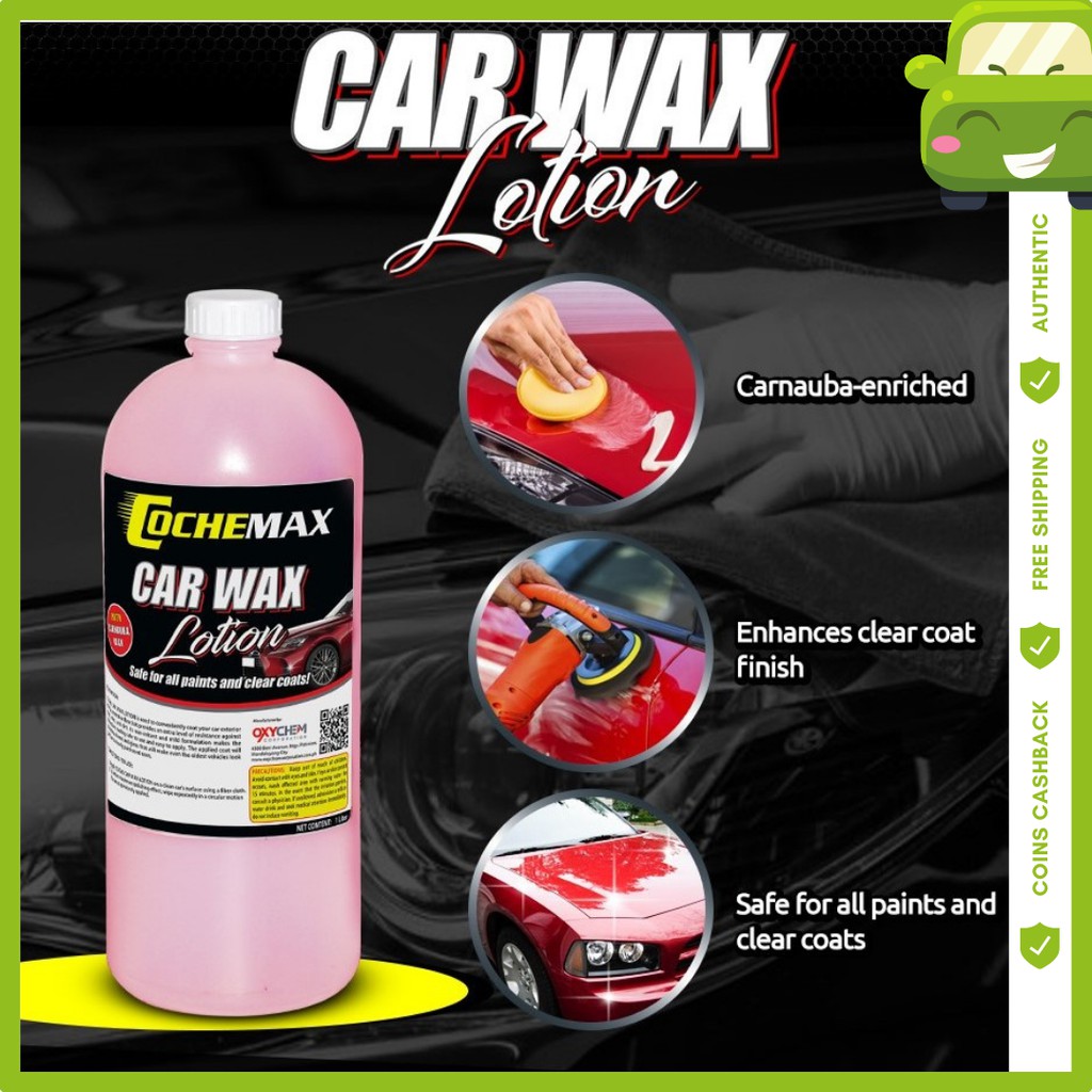 LEGIT Cochemax Car Wax Lotion - 1 Liter | Shopee Philippines