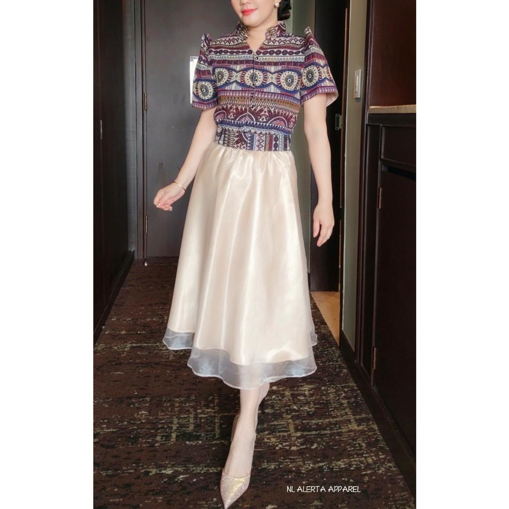 MODERN FILIPINIANA ETHNIC TOP AND SKIRT FOR WOMEN (INDIVIDUAL SELLING ...