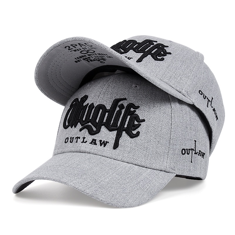 Cap Outdoor Sports Thug Life Cap 2PAC Embroidery Cap Men's Fashion ...