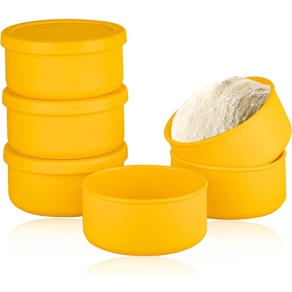 Round Pizza Dough Proofing Box, Pizza Dough Containers with lids ...