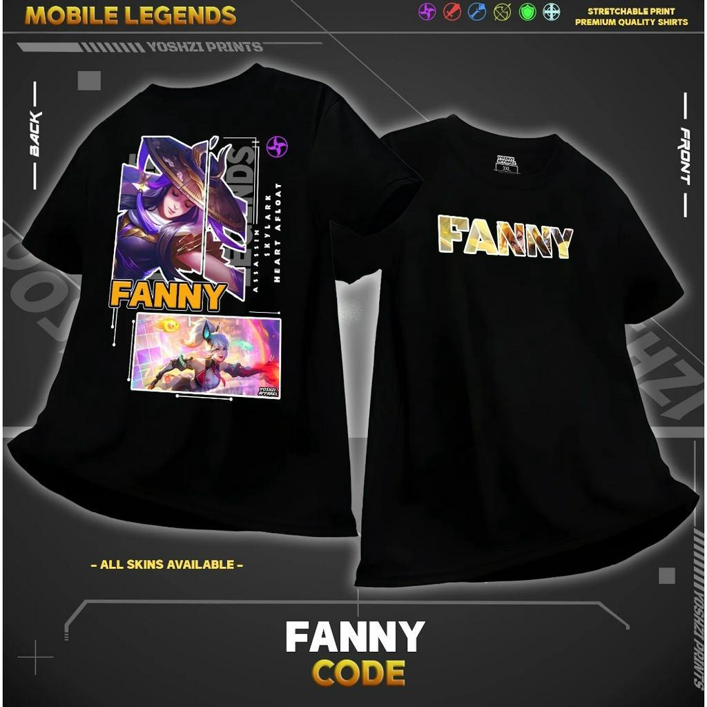 ML Mobile Legends Tshirt Fanny Akai Moscov Nana Gatotkaca Shirt All ...
