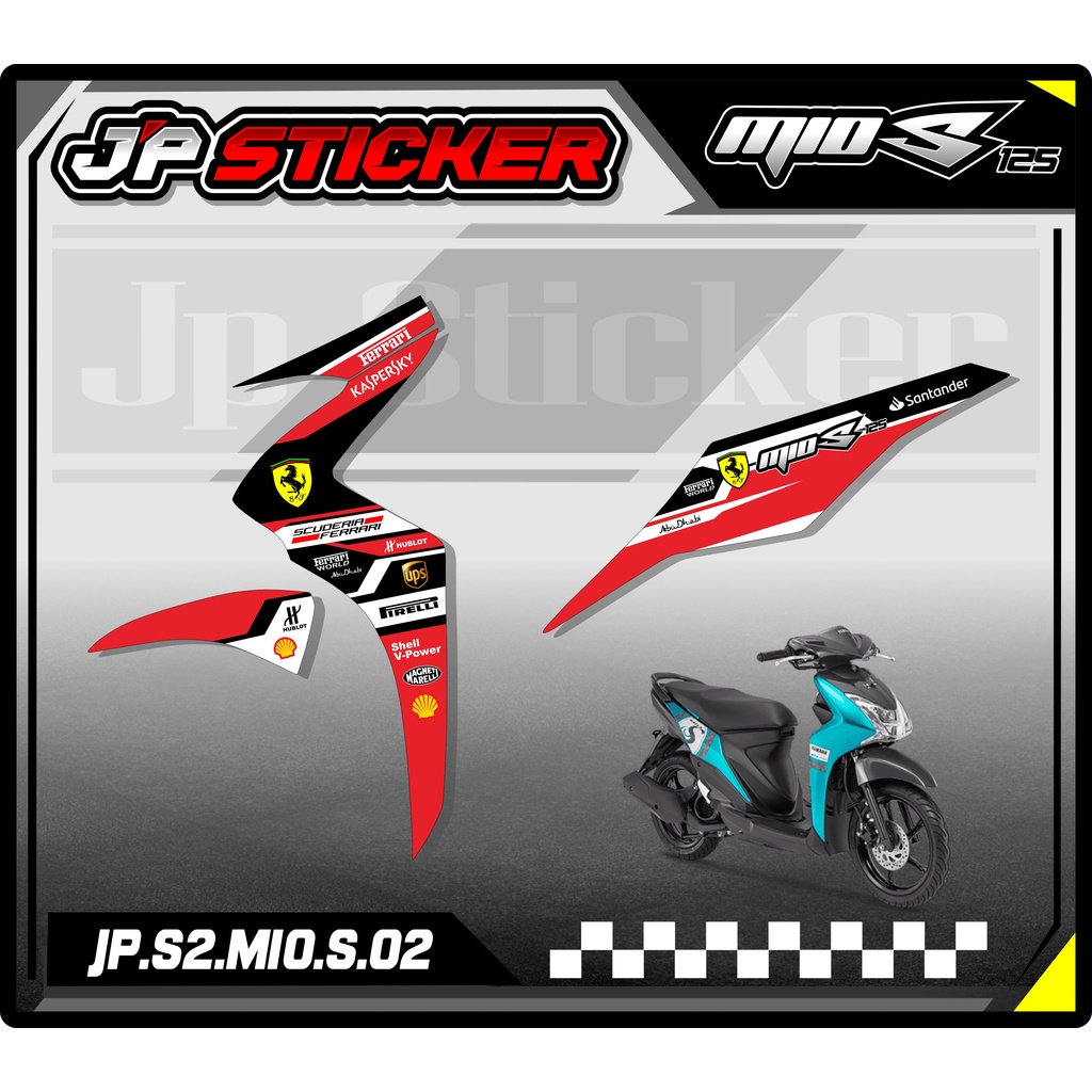 Mio STICKER STRIPING MIO S - MIO S Motorcycle STRIPING LIST STICKER ...