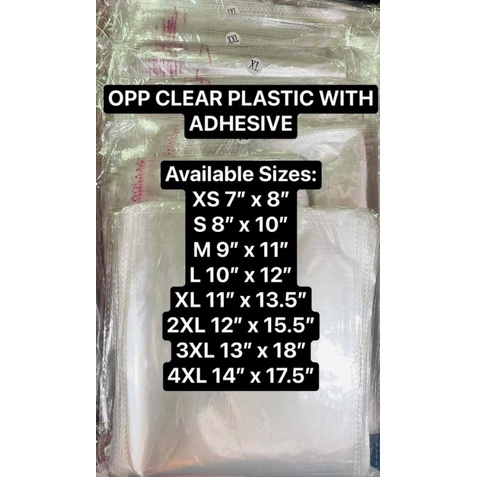 OPP Plastic 100 PCS With Self Adhesive | GOOD QUALITY | PACKAGING FOR ...
