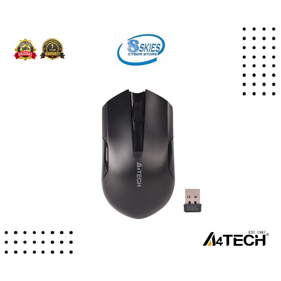 A4Tech G3-200NS 2.4G Silent Click Wireless Mouse | Shopee Philippines