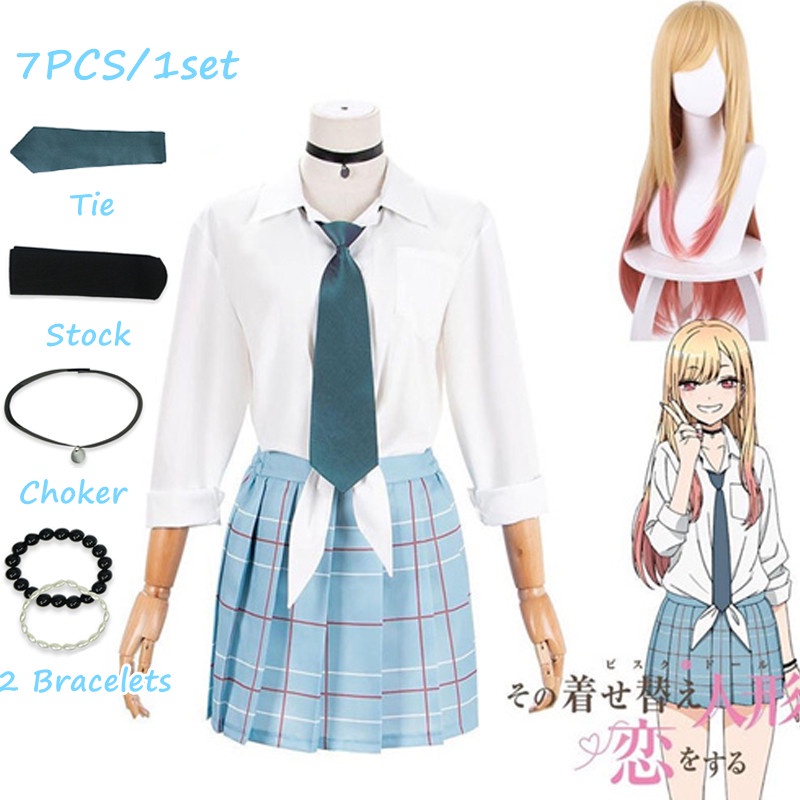 Marin Kitagawa Cosplay My Dress Up Darling Costume JK School Uniform ...