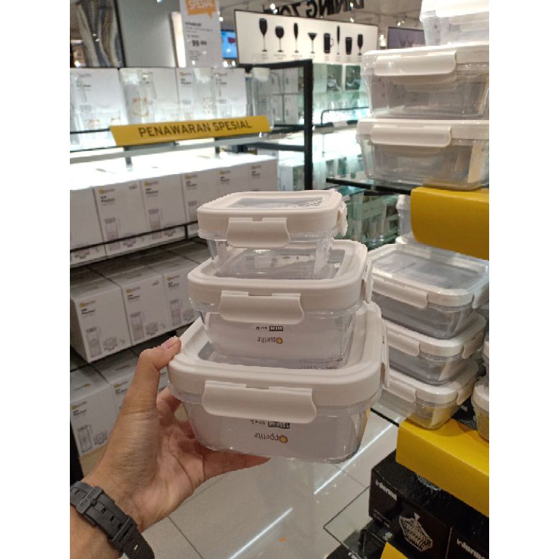 Food container set contains 3 pcs / Food container | Shopee Philippines