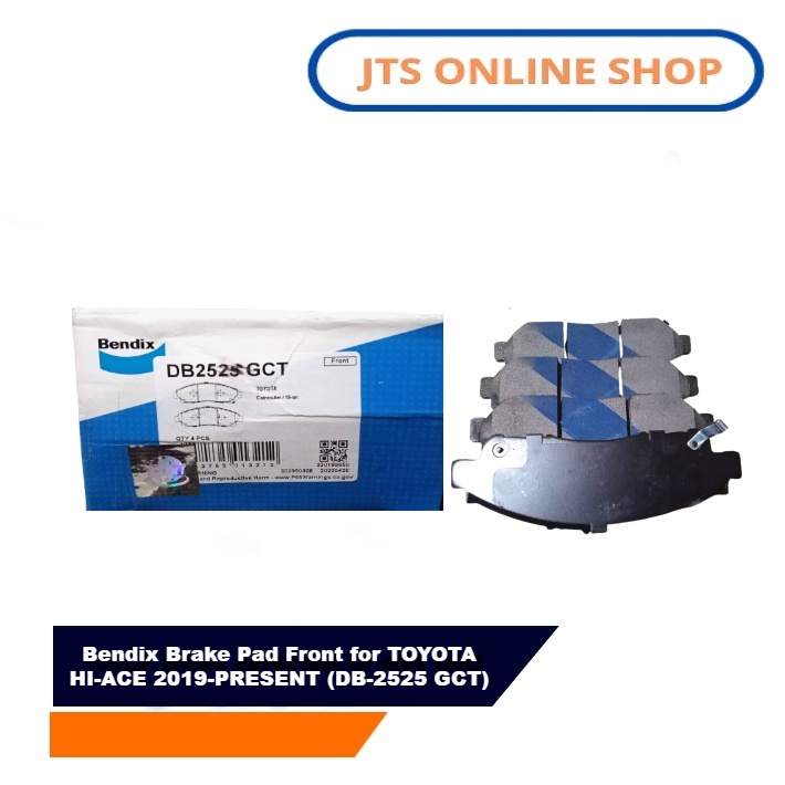 Bendix Brake Pad Front for TOYOTA HI-ACE 2019-PRESENT (DB-2525 GCT ...