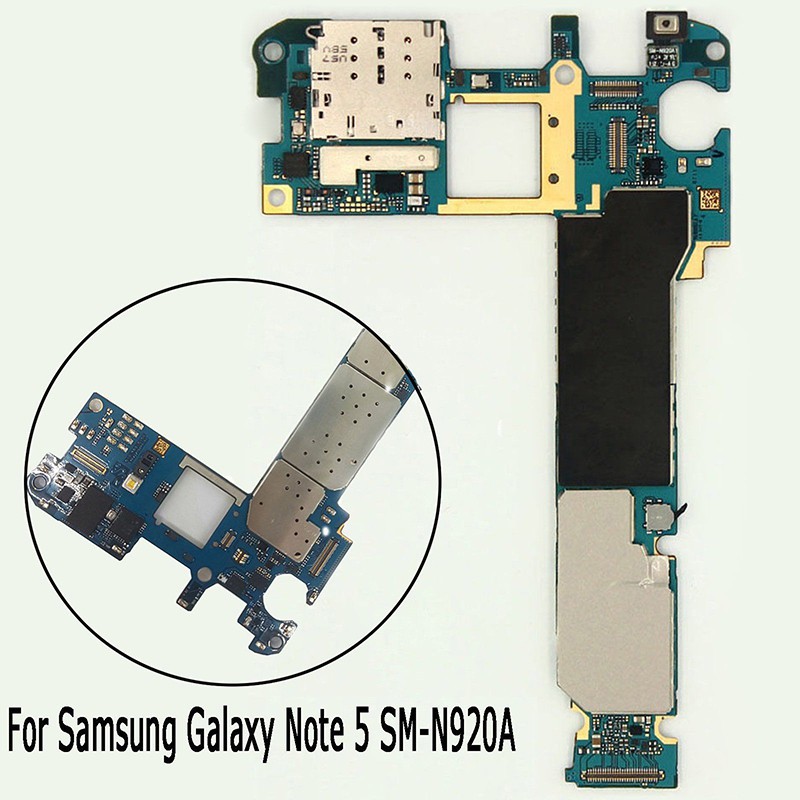 Unlocked Logic Main Motherboard for SAMSUNG Galaxy Note 5 SM-N920A 32GB ...