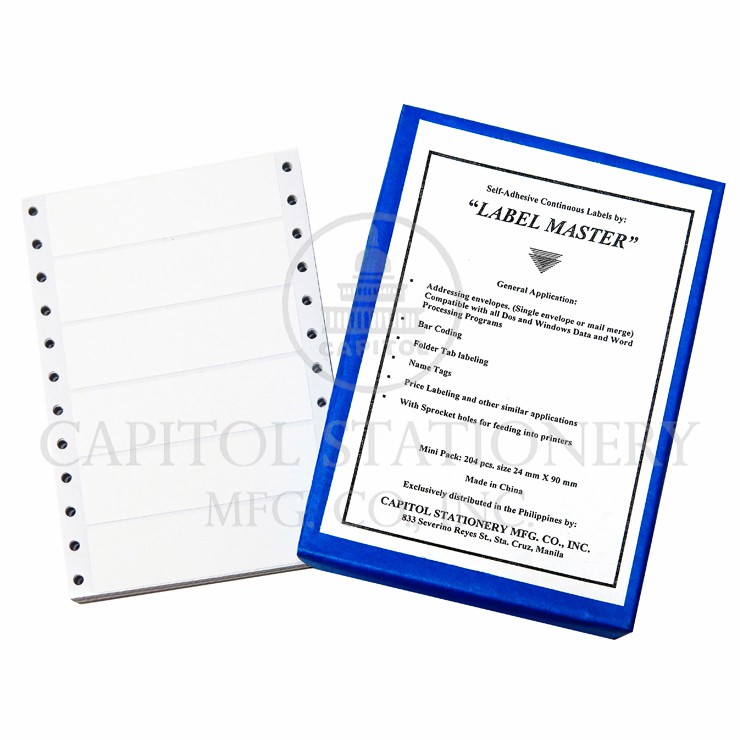 Label Master Computer Labels/ Sticker Labels 24 mm X 90 mm, box of 204 ...