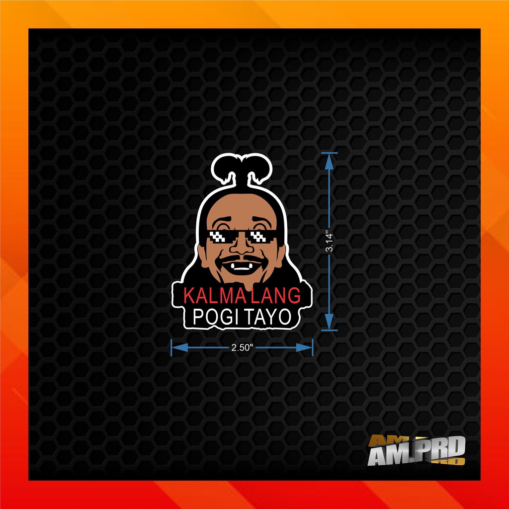 Kalma lang pogi tayo sticker decals for Click,Aerox,Nmax,PCX,ADV,Mio ...