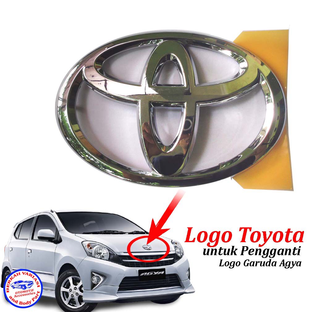 Special Toyota Logo Emblem Replacement for AGYA Front Garuda Logo ...