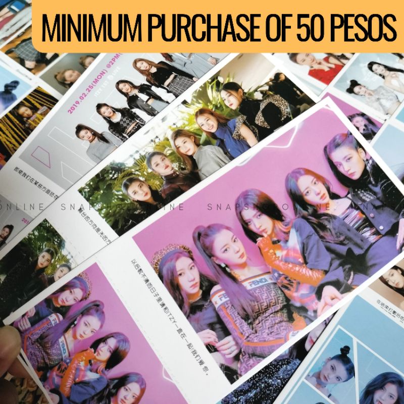 ITZY Postcard KPop photocard with mini postcard (sold per piece ...