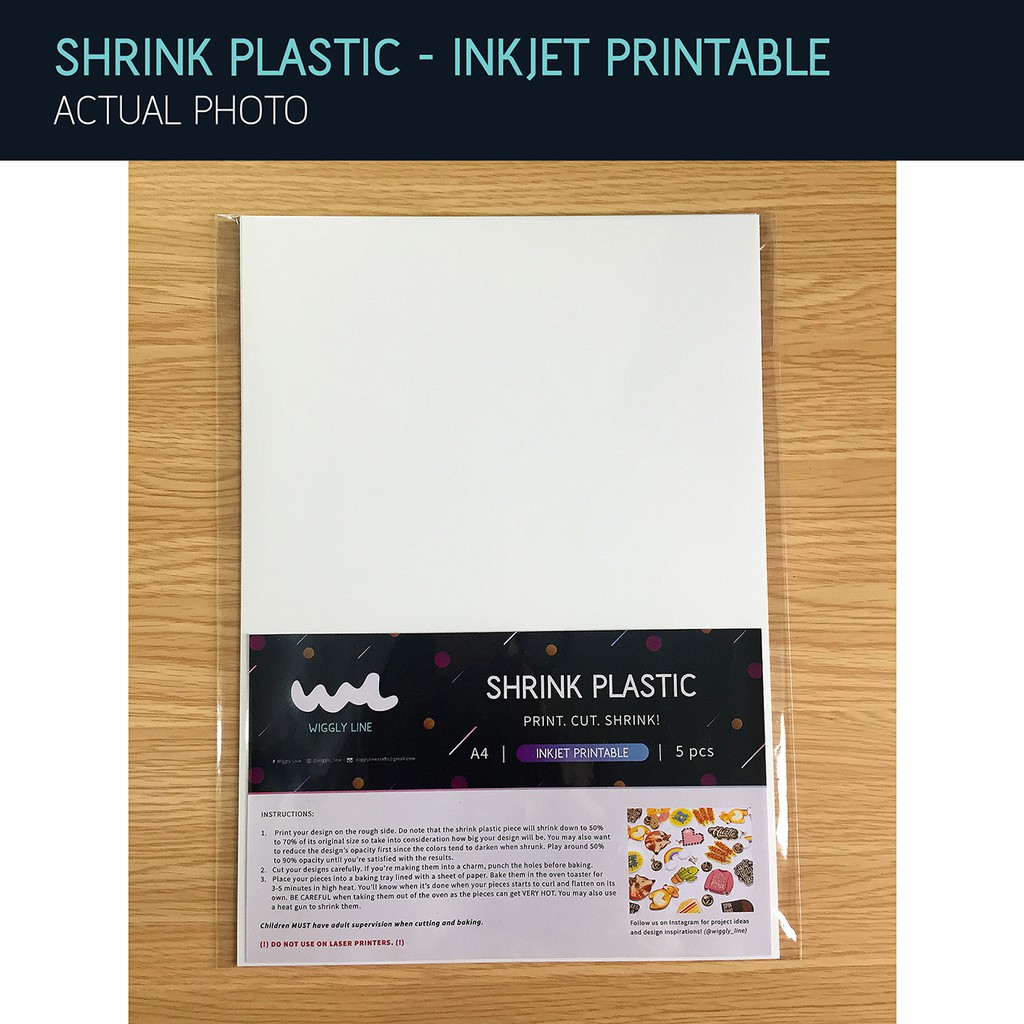 5pcs DIY Shrink Plastic - ON HAND - Shrinky Dink - Shrinkles | Shopee ...