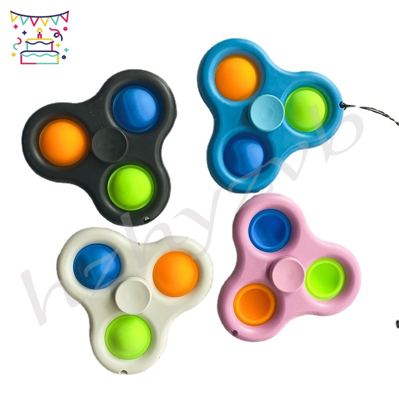 TikTok simple dimple pop it fidget toy fat brain triangle digits fidget ...