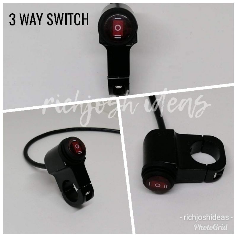 Domino 3 Way Switch for Mini Driving Light Clamp Type Mdl | Shopee ...
