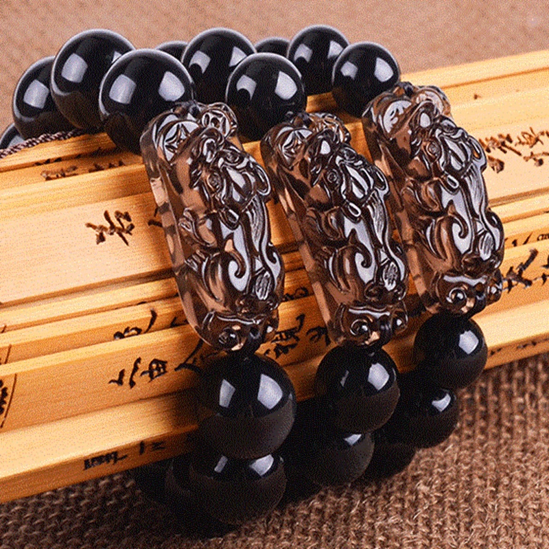 Ice Obsidian Pixiu /PiXiu Bracelet /Lucky /PiYao Bracelet /Wealth ...