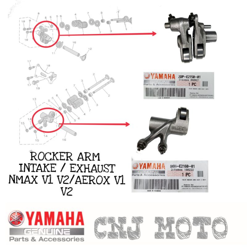 ROCKER ARM NMAX V1 V2 AEROX V1 V2 | Shopee Philippines