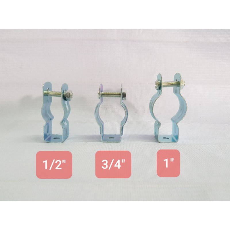Galvanized Conduit Pipe Hanger Caddy Clamp 1/2", 3/4", 1" | Shopee ...