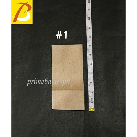 100pcs Kraft Paper Bags (#1 #3 # 4 #5 #10 #12) Small Sizes Brown Supot ...