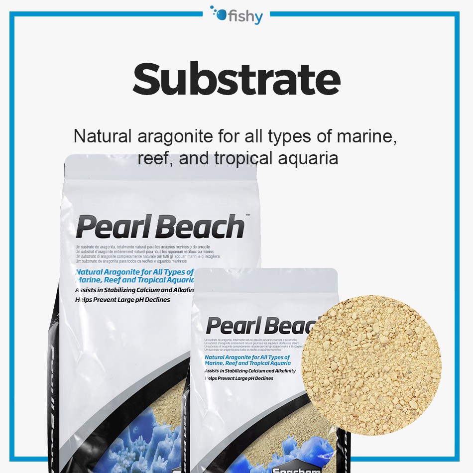 Seachem Pearl Beach (Aragonite) - Aquarium Reef Sand Substrate | Shopee ...