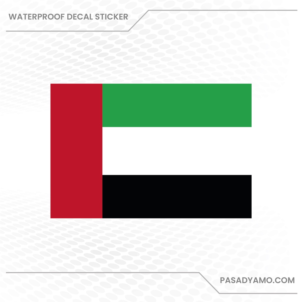 UAE Flag | Dubai | Abu Dhabi | Decal Sticker for Cars Motorcycles ...