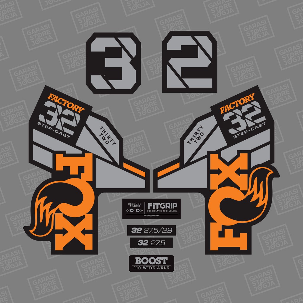 Fork Fox 32 Step Cast Decal 2021 | Shopee Philippines