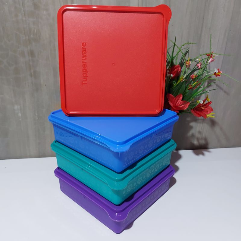 4pcs Tupperware Mosaic Snack Keepers 2.9L FREE 7pcs Moorlife Mini ...