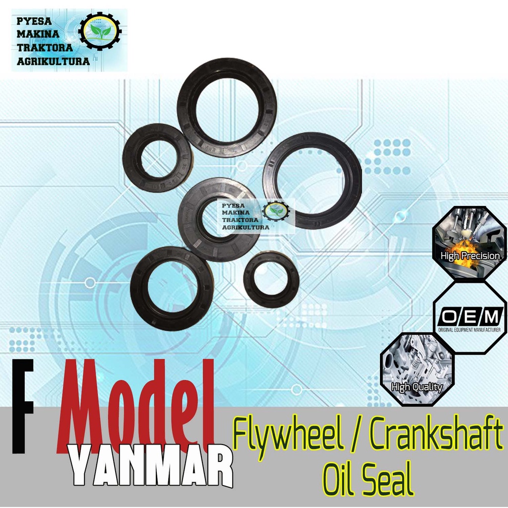 Flywheel Crankshaft Oil Seal F4 F5 F6 F7 F8 F9 F10 Yanmar Diesel Engine ...